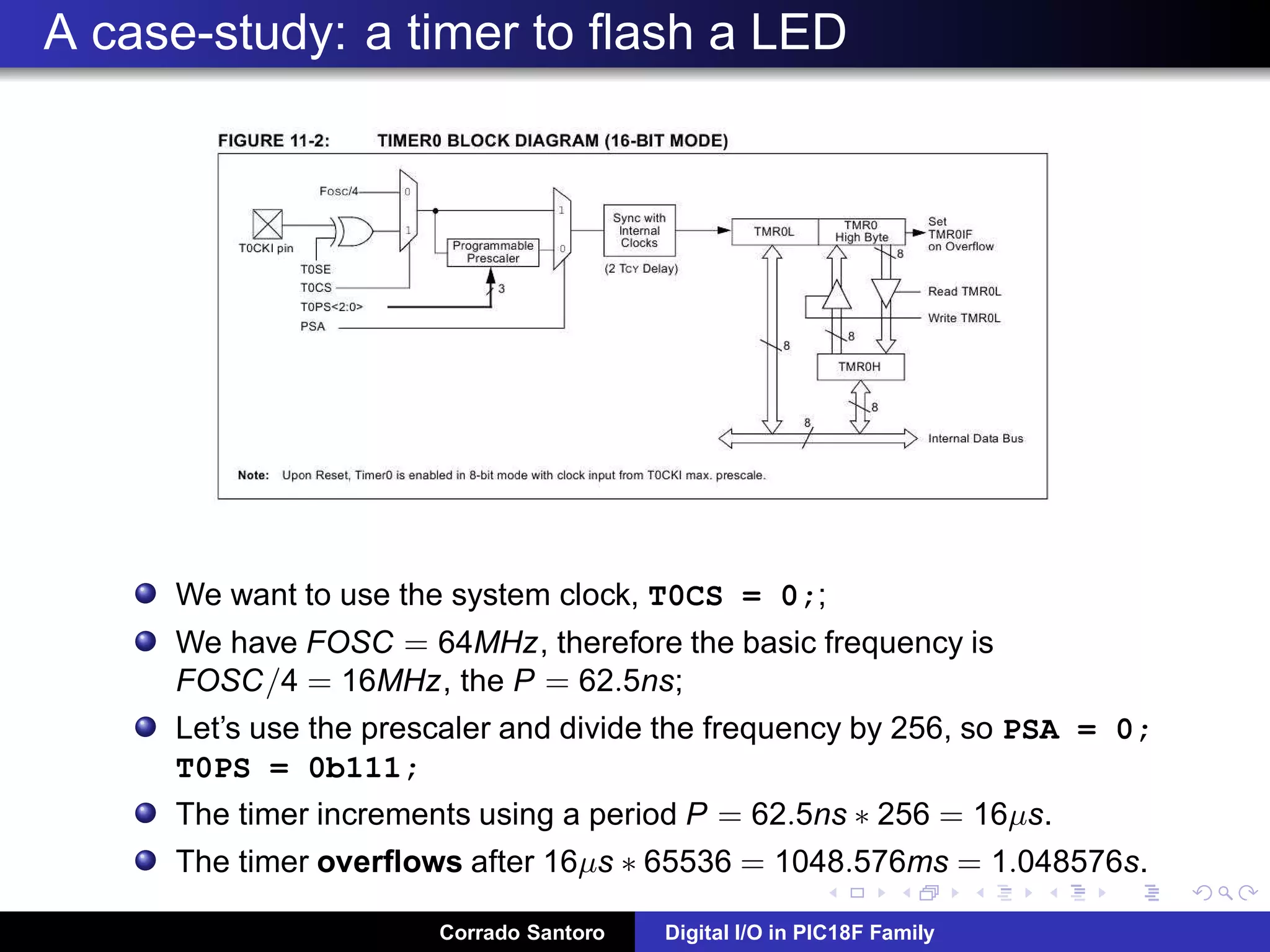 Using Timers in PIC18F Microcontrollers | PDF