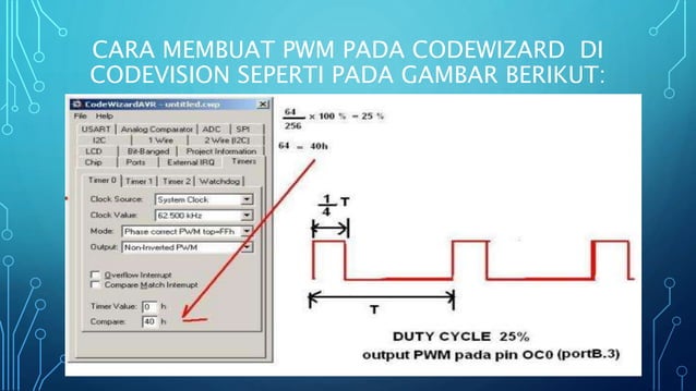 Pengetahuan Dasar penggunaan Timer dan Counter Microcontroller AVR | PPTX