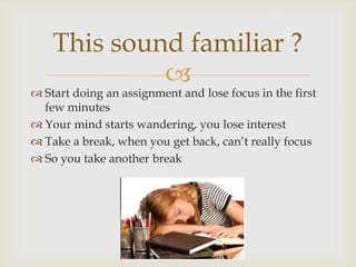 Beat stress, focus and kill procrastination with just a timer! | PPT