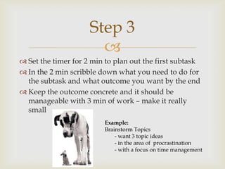 Beat stress, focus and kill procrastination with just a timer! | PPT
