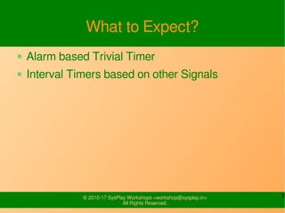 Timers | PPT