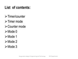 Timers of 8051 | PPT