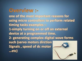 Timers and pulse width modulation with MCUs | PPT