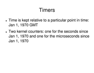 Timers in Unix/Linux | PPT