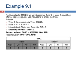 Microprocessor Week 9: Timer and Counter | PPT