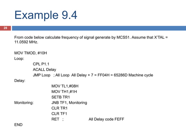 Microprocessor Week 9: Timer and Counter | PPTX