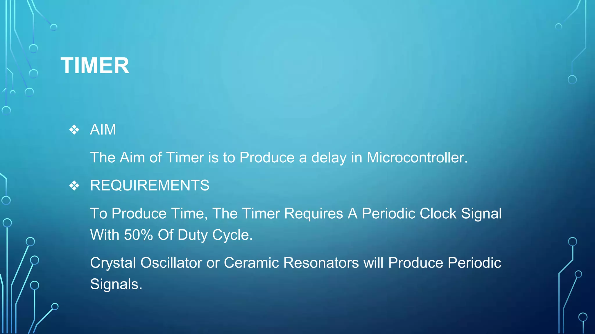 Timers and counters | PPTX | Physics | Science