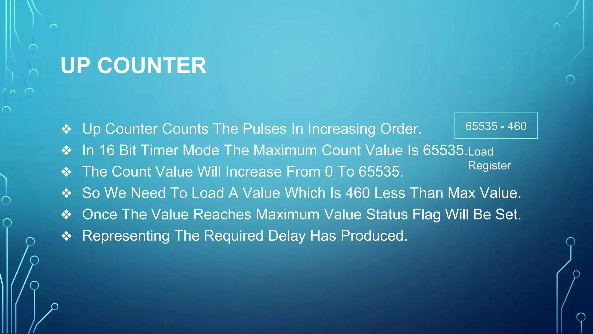 Timers and counters | PPTX