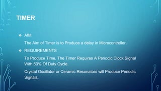 Timers and counters | PPTX