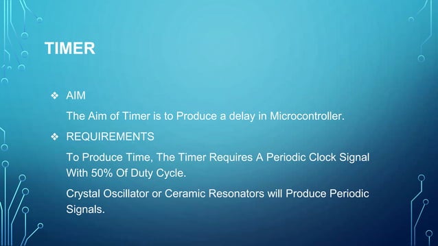Timers and counters | PPTX | Physics | Science