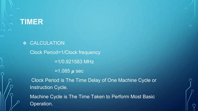 Timers and counters | PPTX | Physics | Science