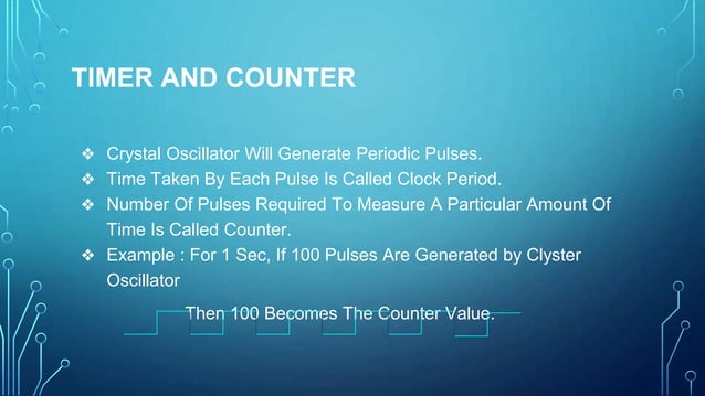 Timers and counters | PPTX | Physics | Science