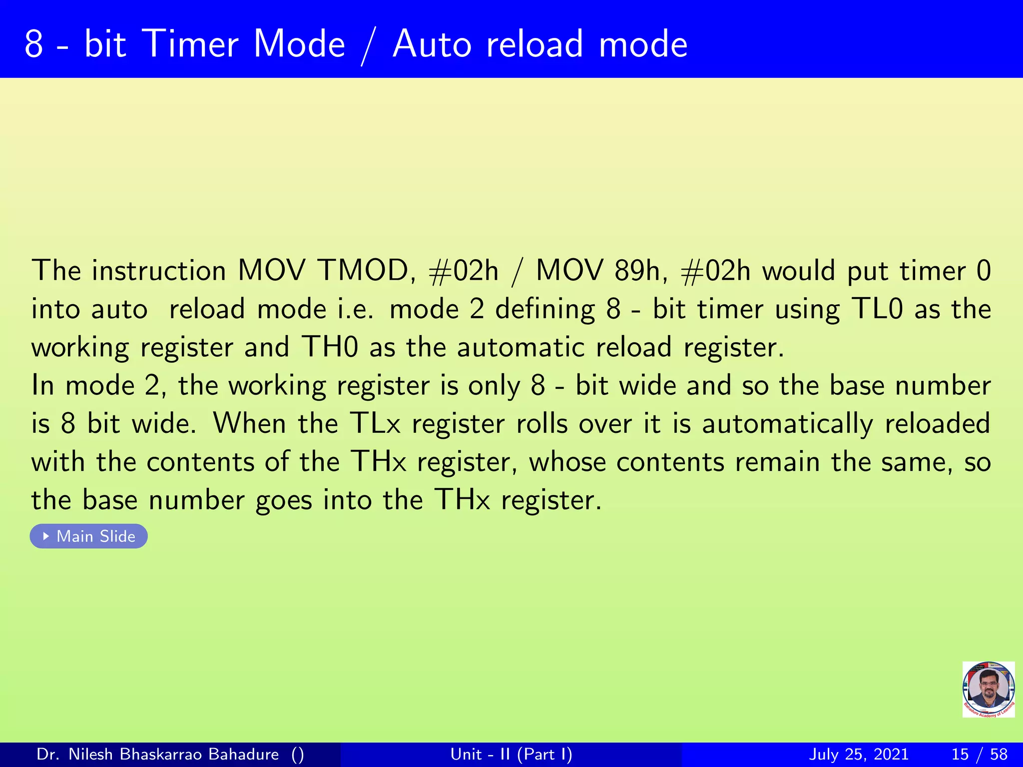 Timers and counters of microcontroller 8051 | PDF
