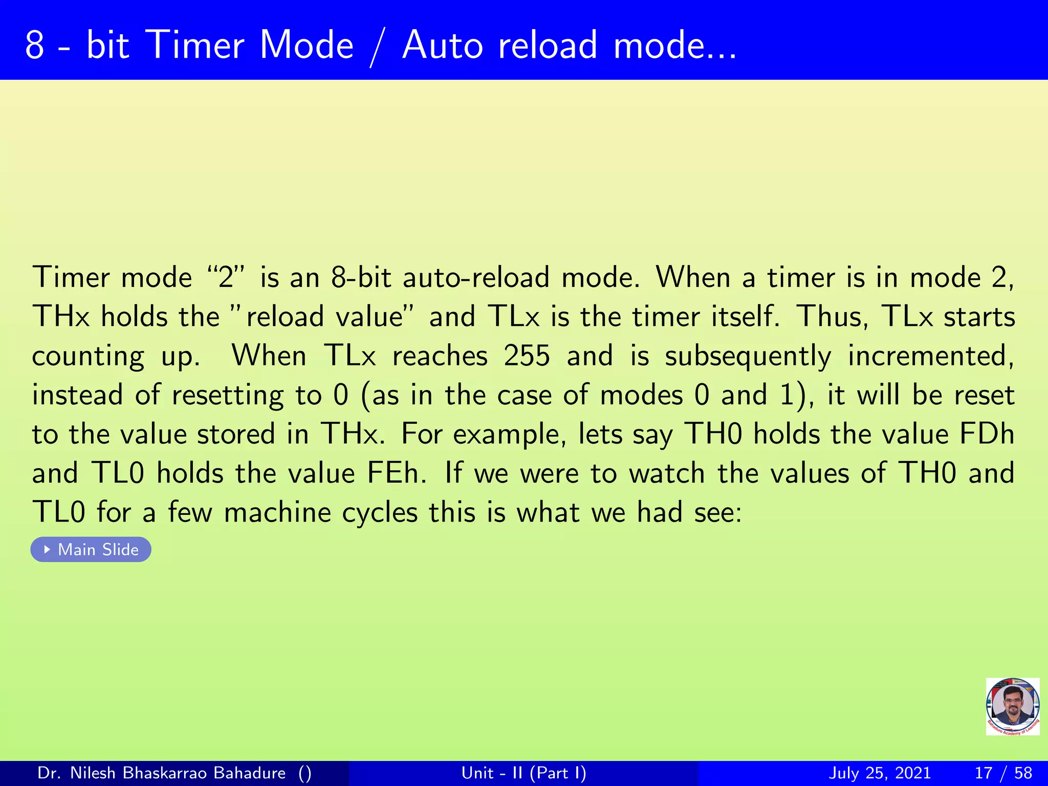 Timers And Counters Of Microcontroller 8051 Pdf Computing