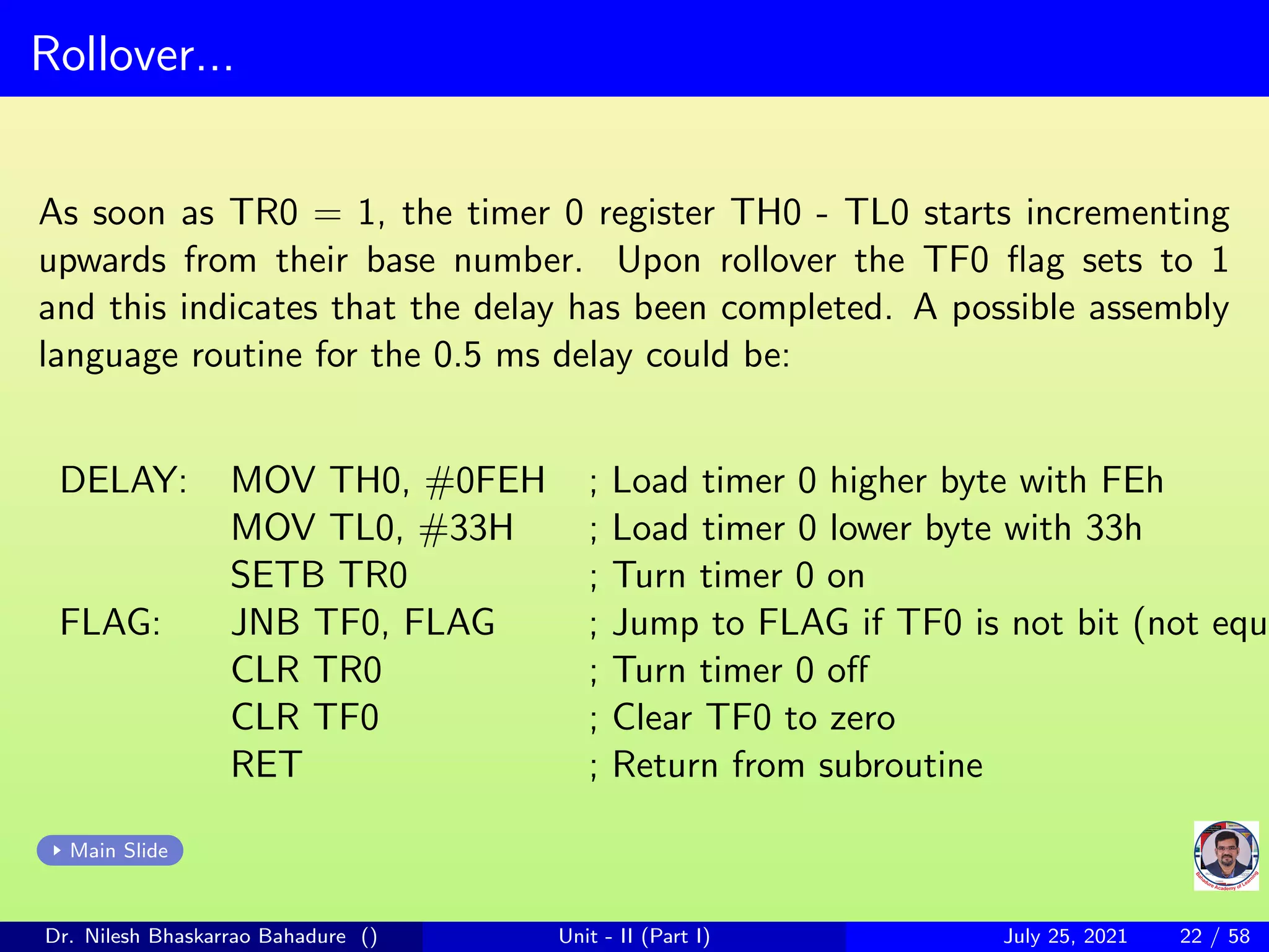 Timers And Counters Of Microcontroller 8051 Pdf Computing