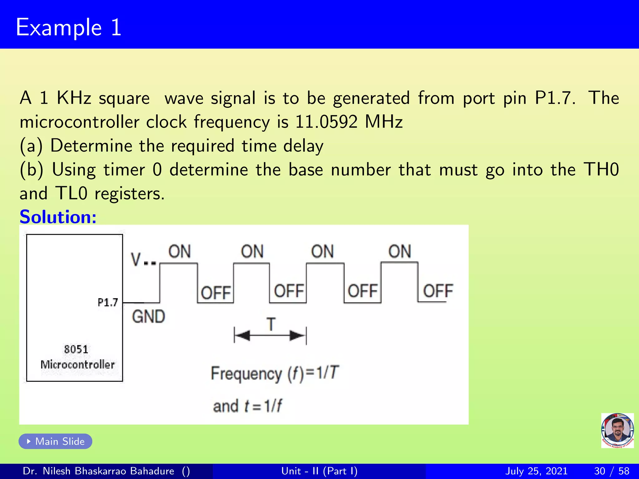 Timers and counters of microcontroller 8051 | PPT Timers and counters of microcontroller 8051 | PPT