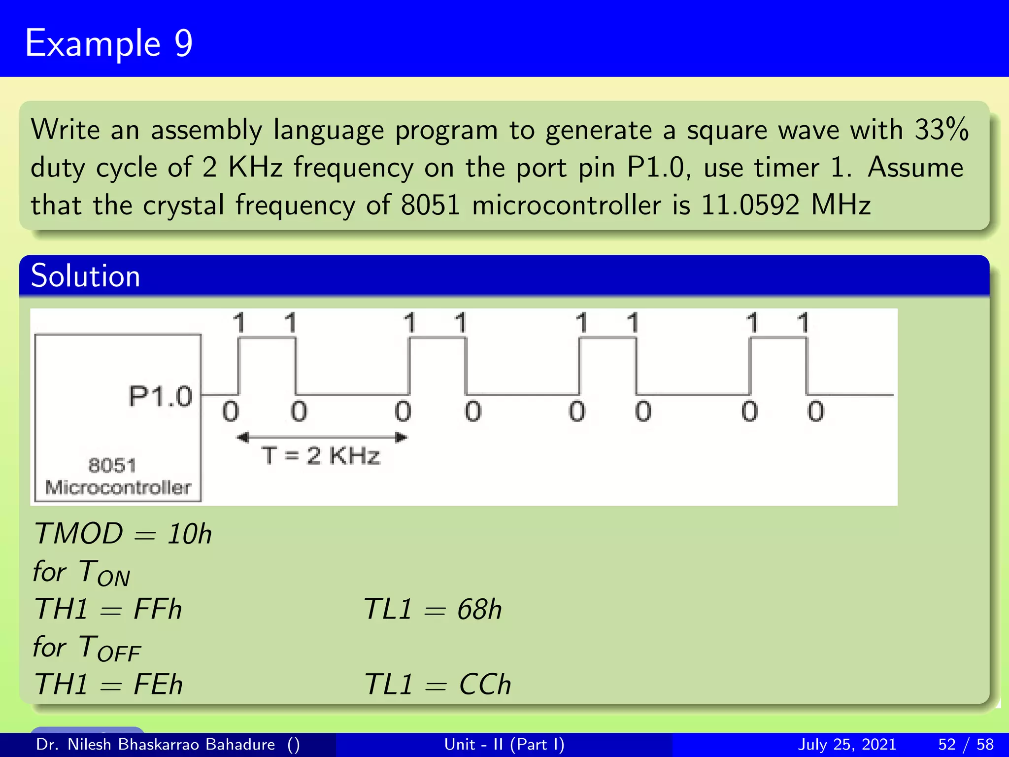 Timers and counters of microcontroller 8051 | PDF