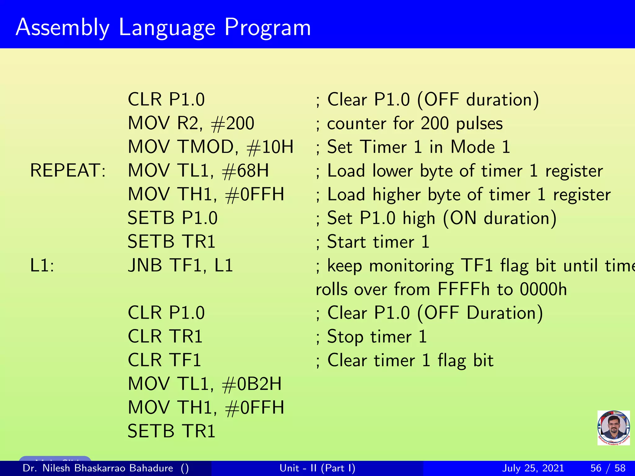 Timers and counters of microcontroller 8051 | PDF