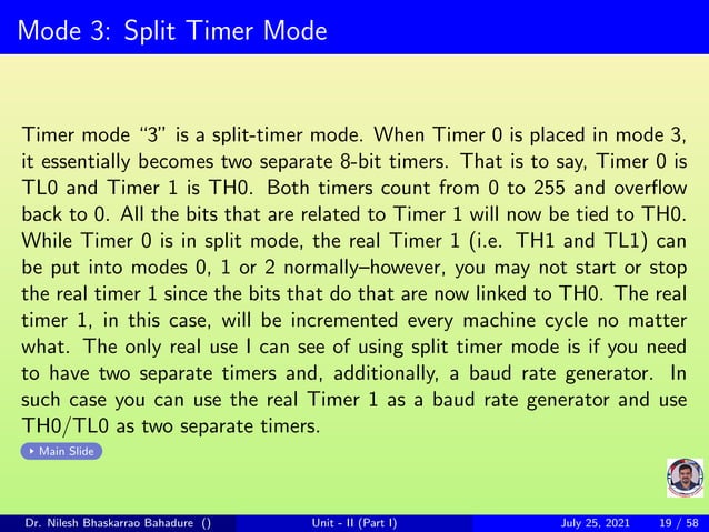 Timers and counters of microcontroller 8051 | PDF | Computing ...