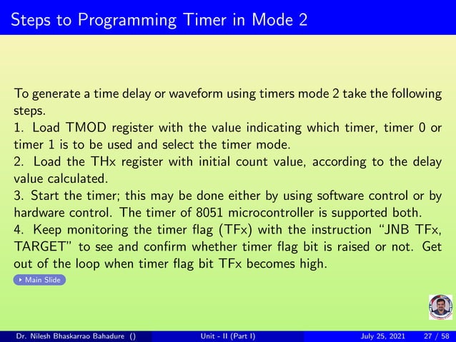 Timers and counters of microcontroller 8051 | PDF | Computing ...