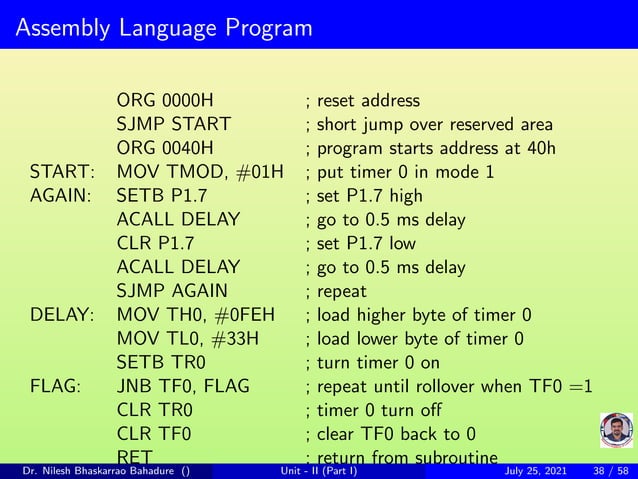 Timers and counters of microcontroller 8051 | PDF | Computing ...