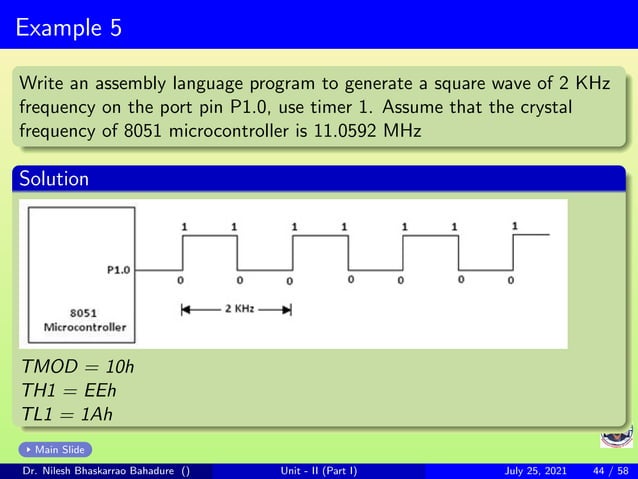 Timers and counters of microcontroller 8051 | PDF | Computing ...