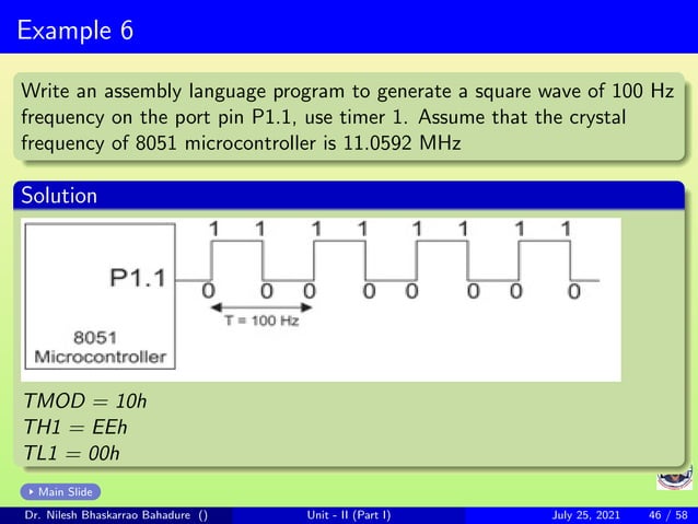 Timers and counters of microcontroller 8051 | PDF | Computing ...
