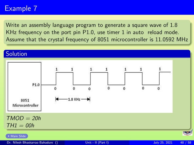 Timers and counters of microcontroller 8051 | PDF | Computing ...