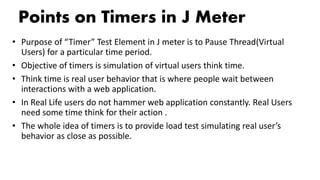 Timers in j meter | PPTX