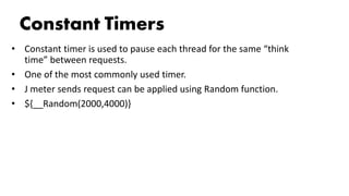 Timers in j meter | PPTX