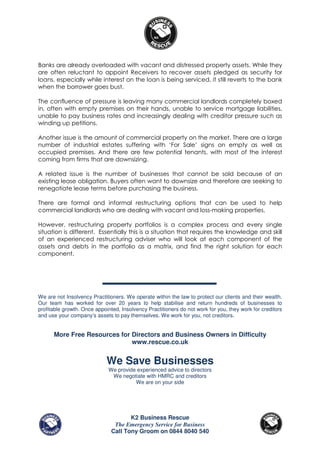 Times are Tough for Commercial Landlords #069 | PDF