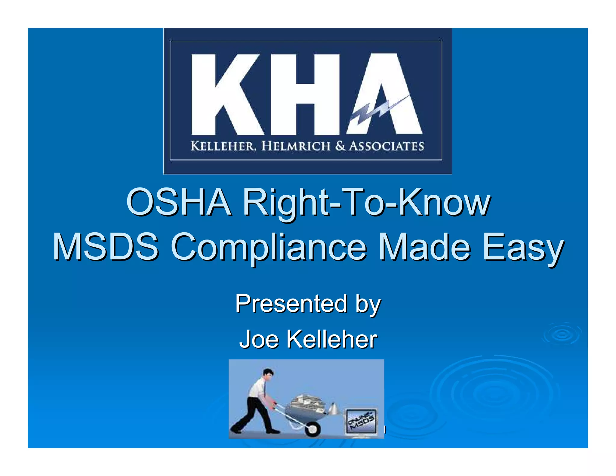 OSHA Right-To-Know MSDS Compliance Made Easy | PDF | Computing ...