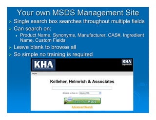 OSHA Right-To-Know MSDS Compliance Made Easy | PDF
