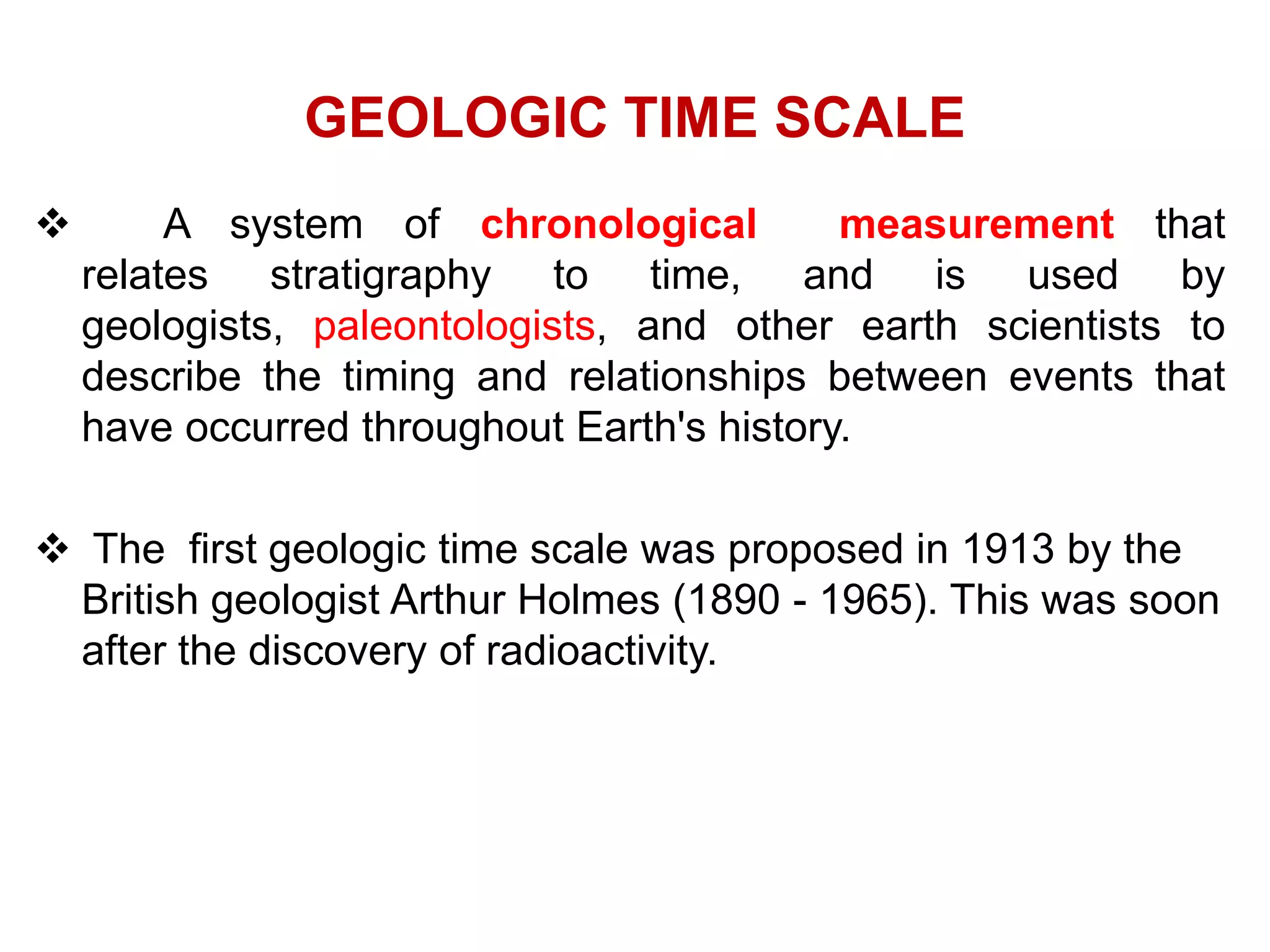 Geology Time Scale | PPTX