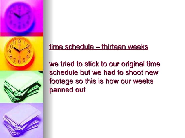 Time schedule | PPT