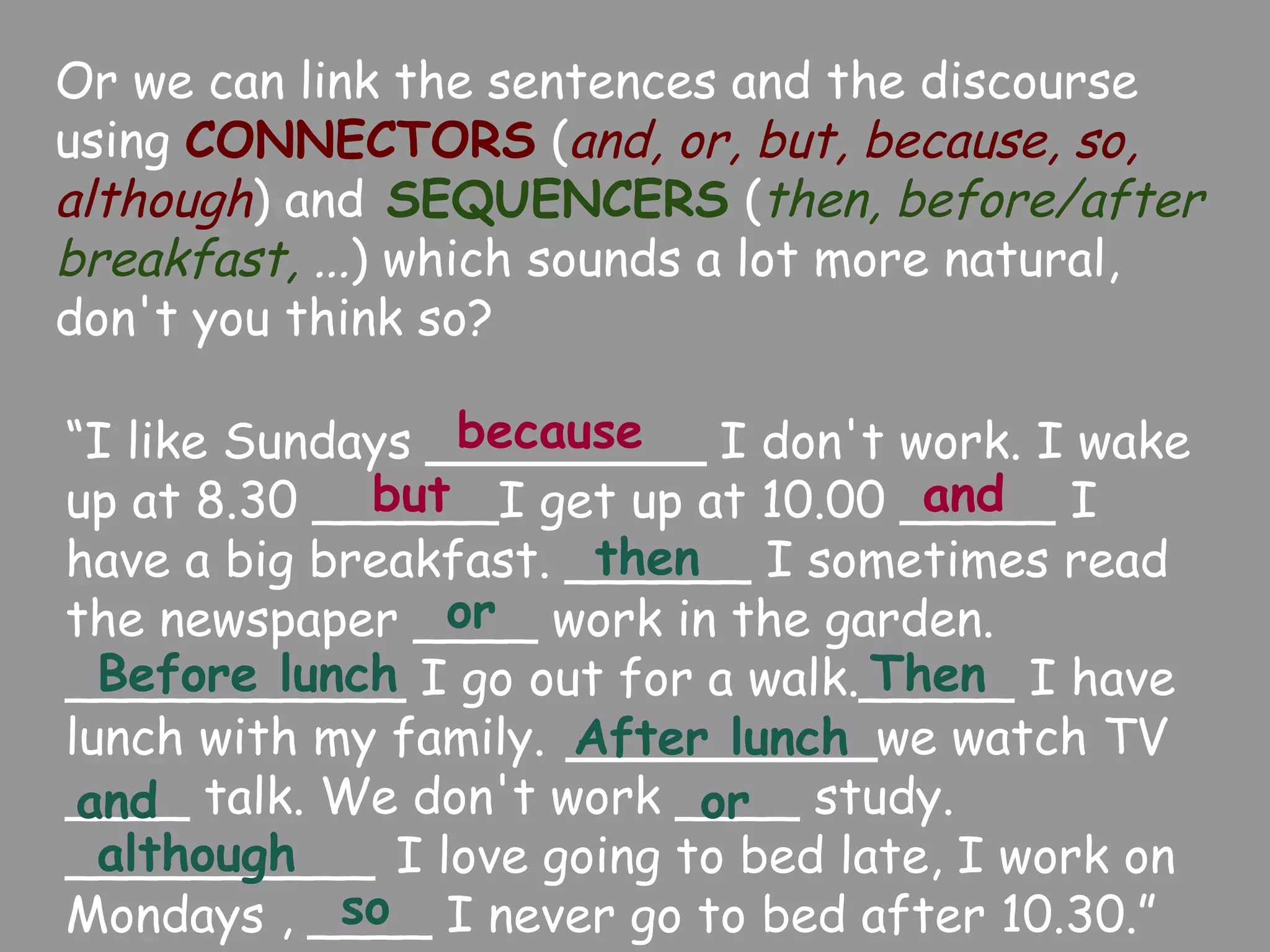 Time sequencers and connectors | PPT