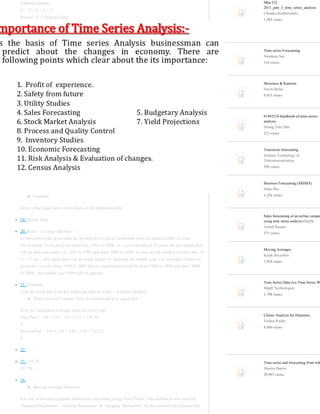 Time series | PDF