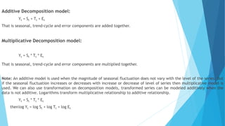 Time Series Decomposition | PPTX