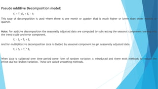 Time Series Decomposition | PPTX