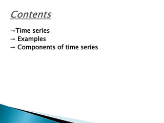 time series | PPT
