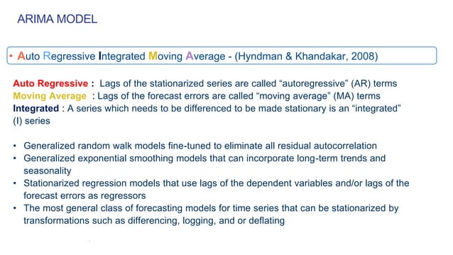 Time Series - Auto Regressive Models | PPTX | Technology & Computing
