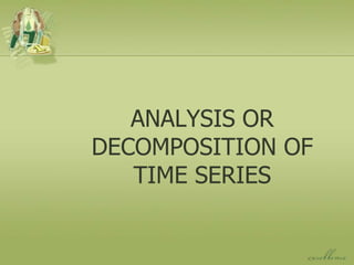 time series analysis | PPTX