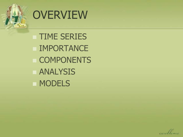 time series analysis | PPTX | Factual | Genres