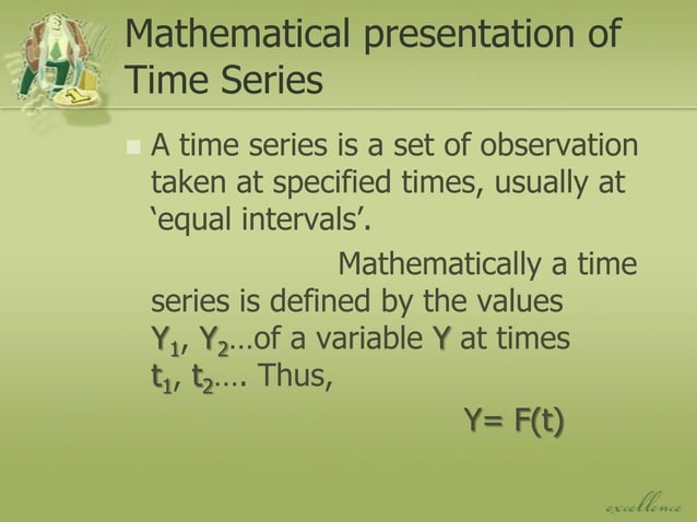 time series analysis | PPTX | Factual | Genres