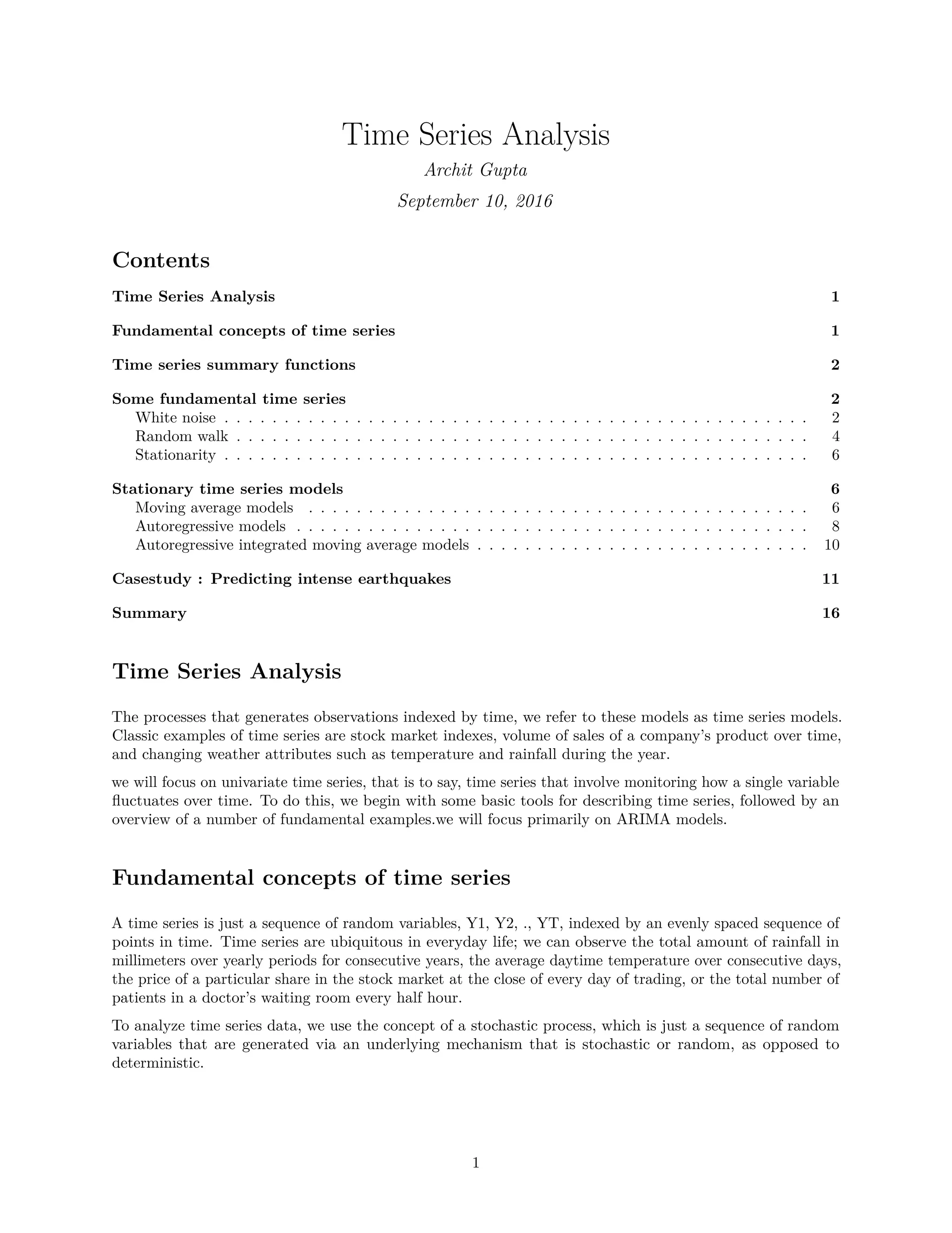 Time Series Analysis with R | PDF | Science