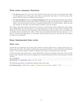 Time Series Analysis with R | PDF