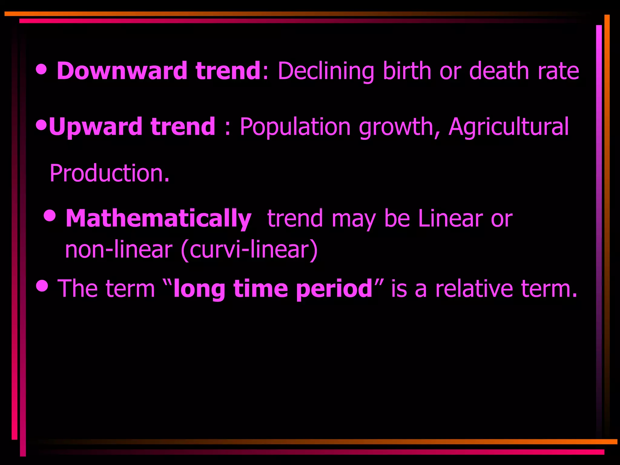 Time series analysis; Statistics for Economics | PPTX
