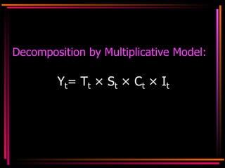 Time series analysis; Statistics for Economics | PPTX
