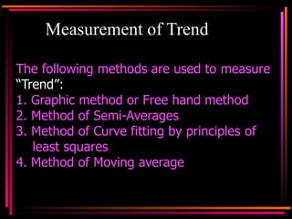 Time series analysis; Statistics for Economics | PPTX