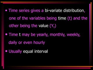 Time series analysis; Statistics for Economics | PPTX